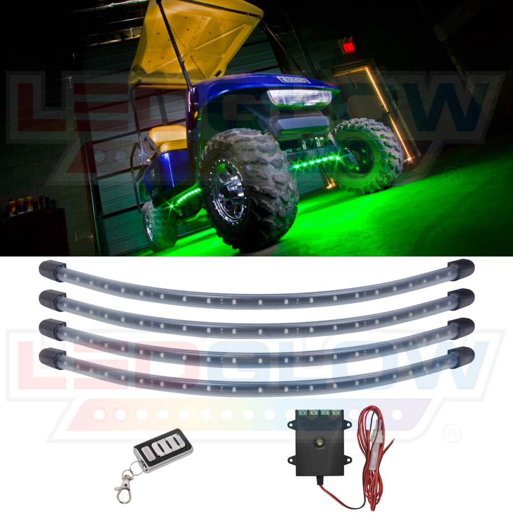 LEDGlow Green LED Golf Cart Underbody Underglow Light Kit - Walmart.com