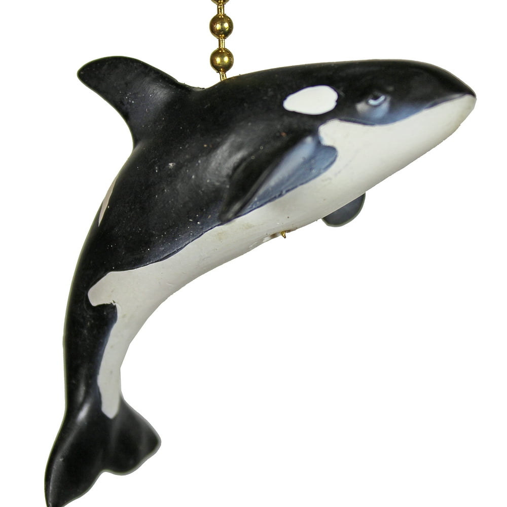 Orca Killer Whale Marine Sea Life Ceiling Fan Light Pull - Walmart.com ...