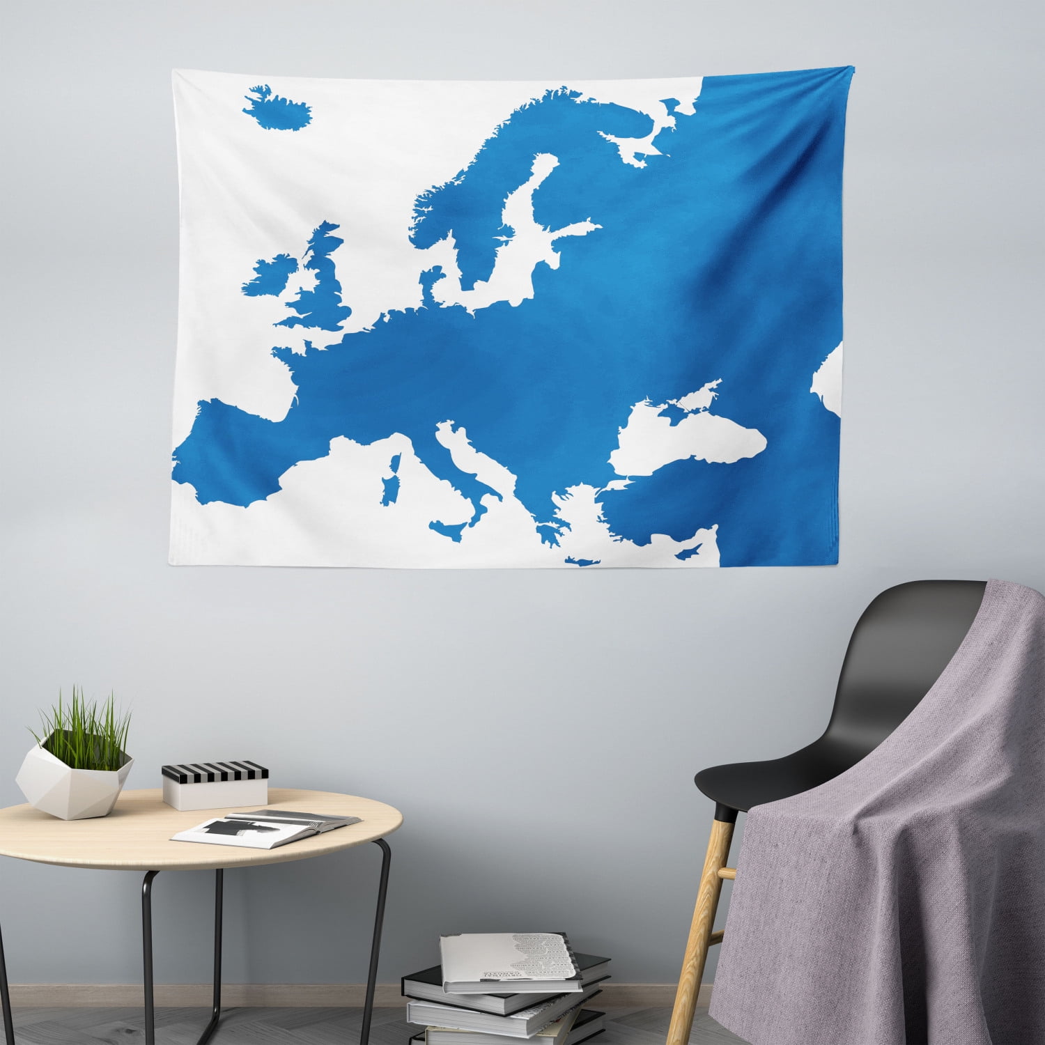 Europe Tapestry, Simplistic Monochrome Layout of Info-Graphics Showing ...