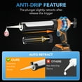 SPBTAR Cordless Caulking Gun, Anti‑drip Electric Caulk Gun with 2x 2 ...