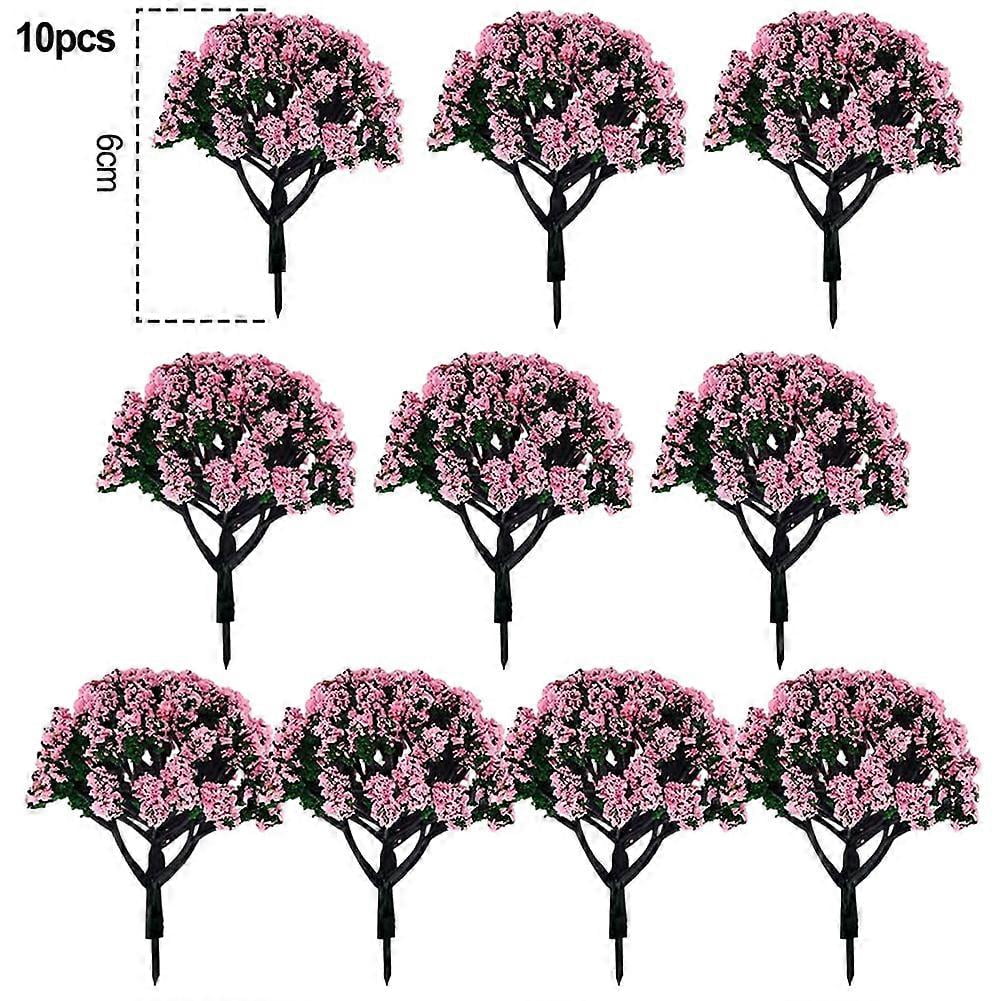 10pcs Model Trees 1:100/1:150 HO Scale Layout Train Artificial ...