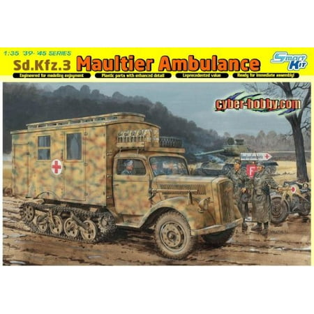 Dragon Models SD.KFZ.3 Maultier Ambulance Smart Kit, 1/35-Scale ...