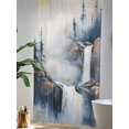 Abstract Scenery Art Sheer Curtains 108 Inch Long 1 Panel Mountain ...