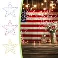 sdhkgrrt 3Pcs Patriotic Glowing Star Lights, Glowing Pentagram Window ...