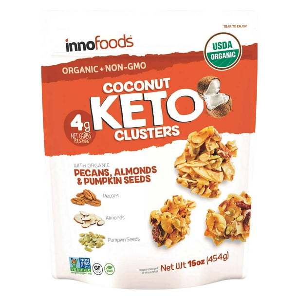 Innofoods Organic Coconut Keto Clusters, 16 oz - Walmart.com
