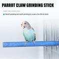 Blarkrus Bird Perch Stand Wood Emery, Provides Grip and Perching, for ...