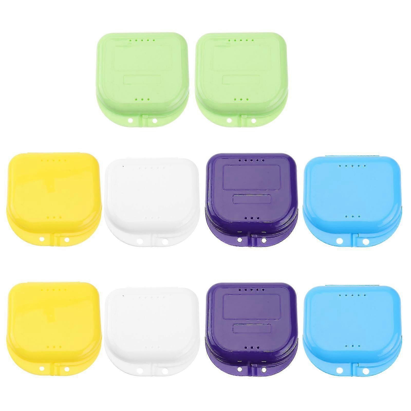 10Pcs Tooth Socket Box Portable Braces Box Orthodontic Retainer ...