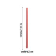 JoyMoreHome [100 Pack]Red Straws, Disposable Red and White Straws ...