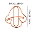 50Pcs Mushroom Metal Paper Clip 30x30mm Colored Bookmarks Page Clips ...