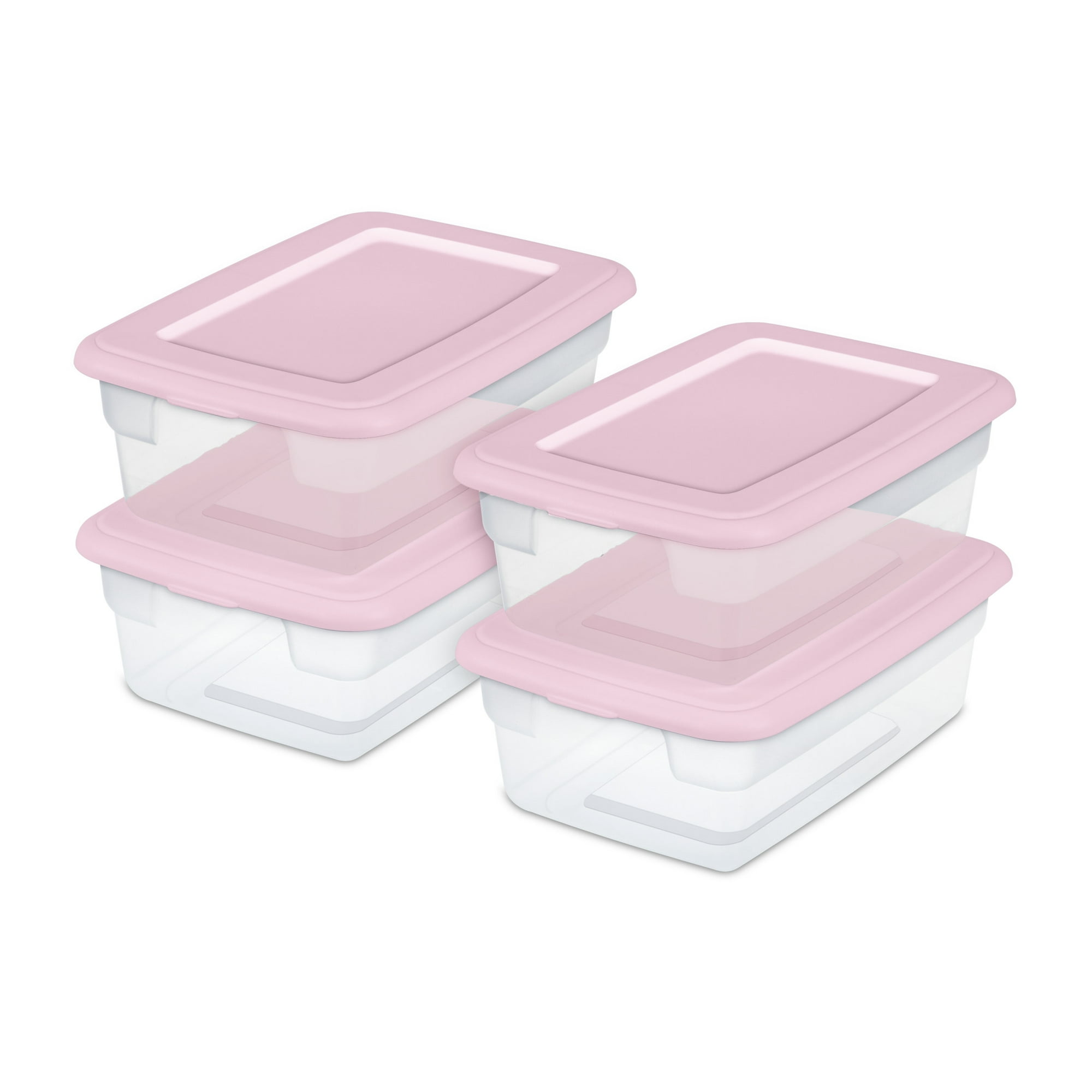 Click here for Sterilite Set Of (4) 11.4 Liter Storage Boxes  Pin... prices
