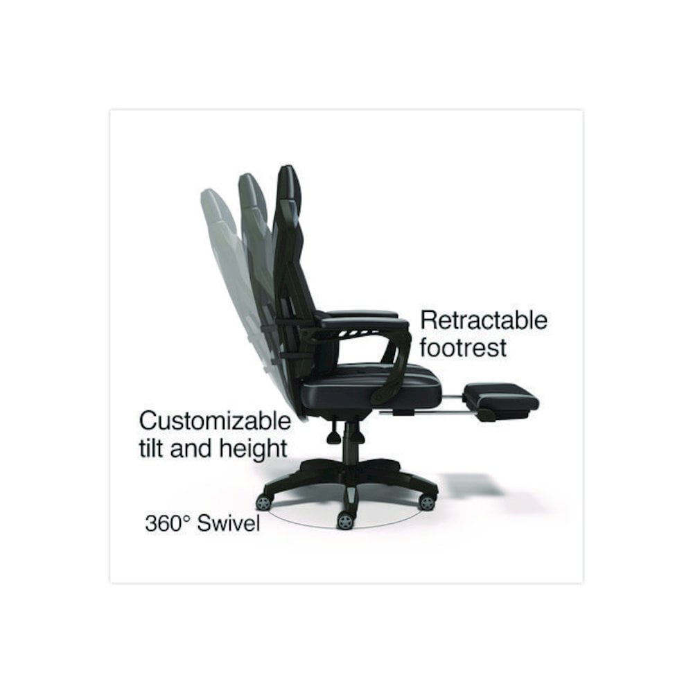Emerge Vomax Gaming Chair with High Back Race Design and Emerge Vomax Gaming Chair with High Back Race Design and
