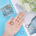 1 Box 40Pcs Rack Plating Brass Open Back Bazel Adjustable Hollow ...