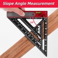 6-in-1 Carpenter Square 7 inch (1/8" Precision) Rafter Multi-Purpo ...