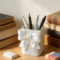 3D Printed Pen Holder Pearl Bow Desk Organizer, Cute Multifunctional ...