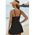 Chase Secret Womens Modest One Piece Swimdress With Skirt Tummy