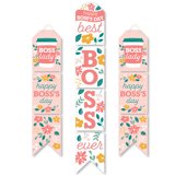 Big Dot of Happiness Female Best Boss Ever - Hanging Vertical Paper ...