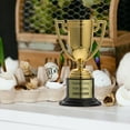 6pcs Gold Award Trophy Cups Plastic Gold Trophies for Party Favors ...