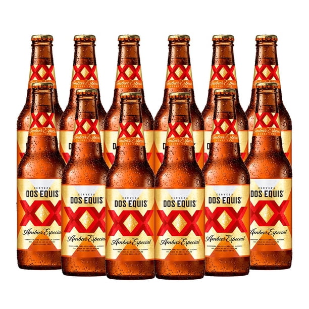 Heineken Cerveza Dos Equis Ámbar 24 Botellas De 355Ml | Bodega Aurrera ...