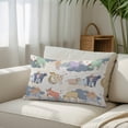 Colorful Cow Print Throw Pillow Cover 12 x 20 Inch Decorative Pillow ...