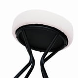 Modern Round Upholstered Backless Dining Chairs Backless Counter Stools ...