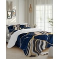 4 Piece Duvet Cover Set Full, Abstract Flowing Marble Fluid Art Soft ...