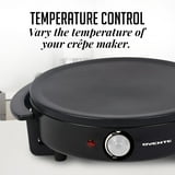 OVENTE Electric Crepe Maker and Pancake Griddle Cooktop with 12 ...