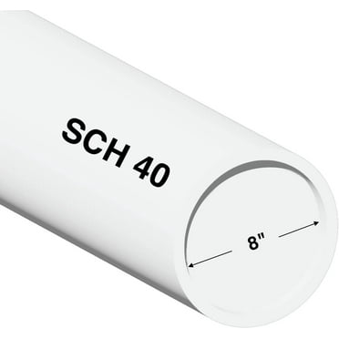 3/4" Size Furniture Grade PVC Pipe, 40", White (3-Pack) - Walmart.com