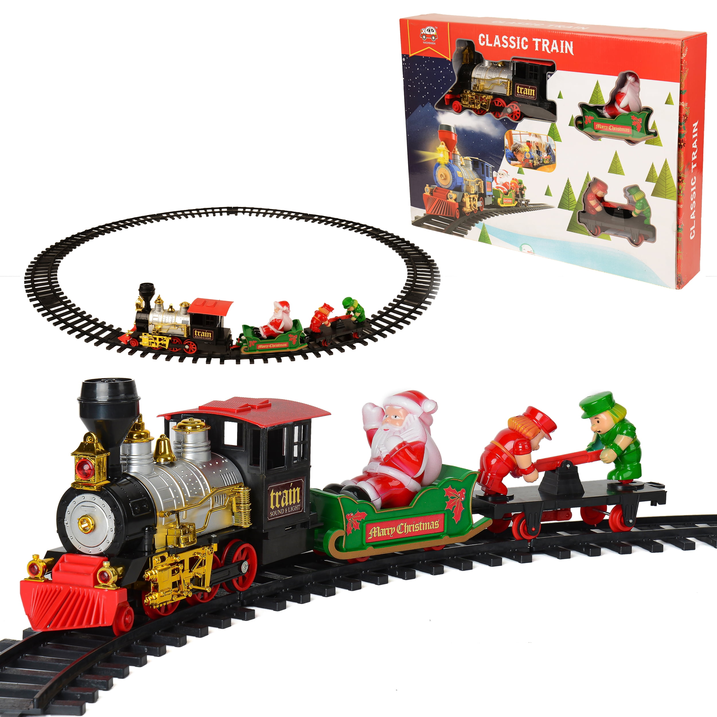 Full Function Western Pioneer Express Train and Carriage Decorative Toy ...