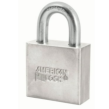Master Lock Solid Steel 64 mm (2-1/ 2in) Padlock with Key, 24mm (15/16 ...