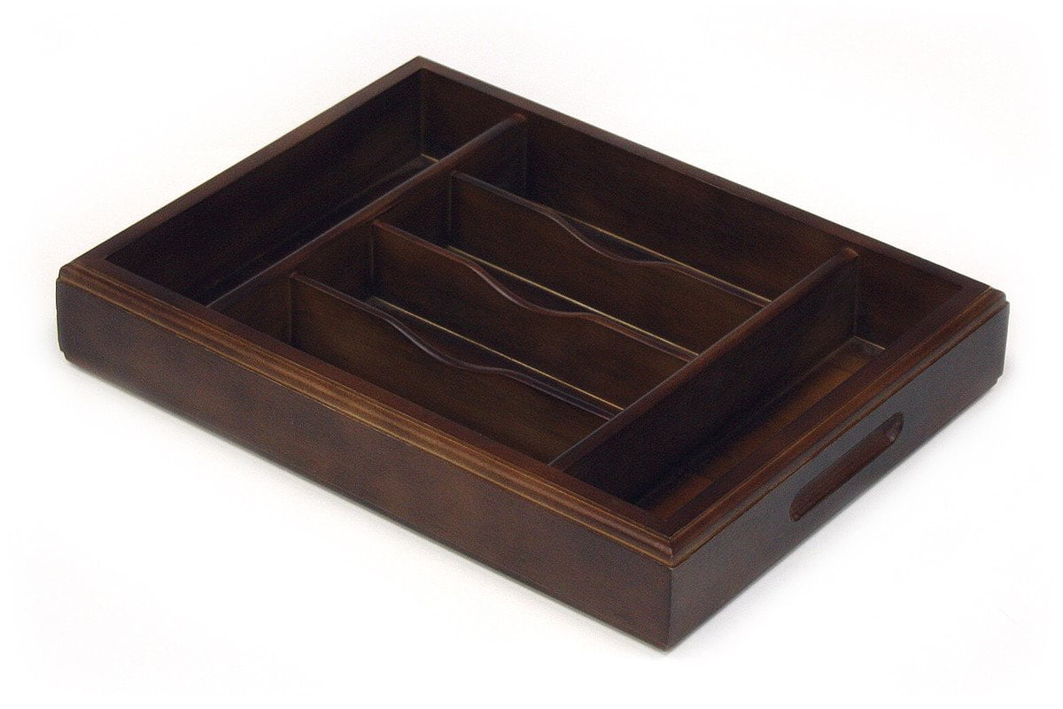 Mountain Woods Brown 6-section Premium Organizer Tray - 16'' - Walmart ...