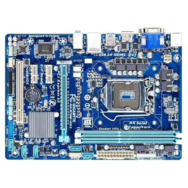 Placa madre GIGABYTE GA-B75M-HD3 LGA 1155 Intel B75 DDR3 | Bodega Aurrera en línea