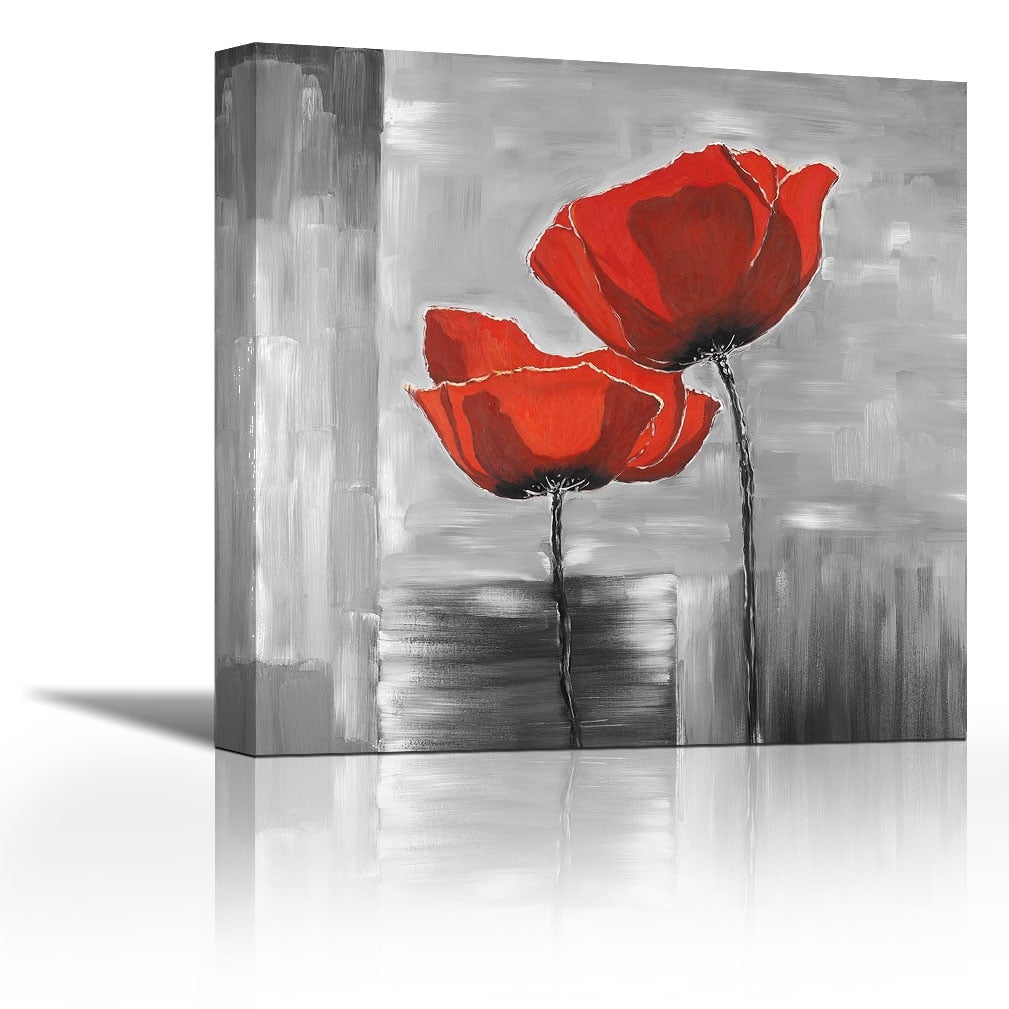 Grayscale Painting Flowers
