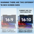 Laptop Privacy Screen 16 Inch, Laptop Screen Privacy Shield 16:10 ...