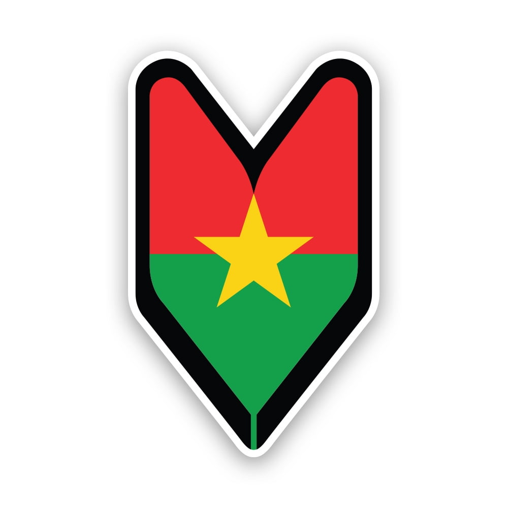 Burkinabe Driver Badge Sticker Decal - Self Adhesive Vinyl ...