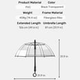 BXIRSM 2-in-1 Transparent Umbrella Water Gun, 27ft Long Range Squirt ...
