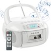 Portable Electric CD Player with AM-FM Stereo, Radio Cassette Combo ...