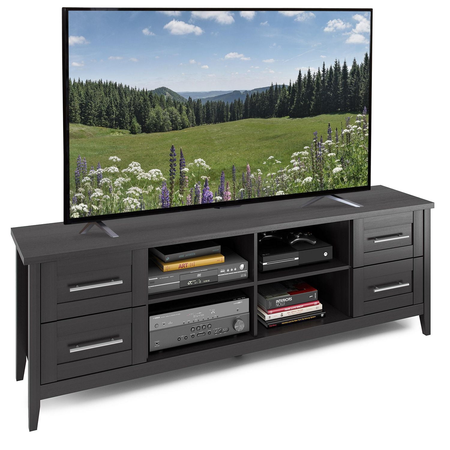 Click here for Corliving Jackson Wooden Extra Wide Tv Stand  For... prices
