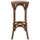 Linon Rae Backless Wood Bar Stool, 30" Seat Height, Walnut Finish ...