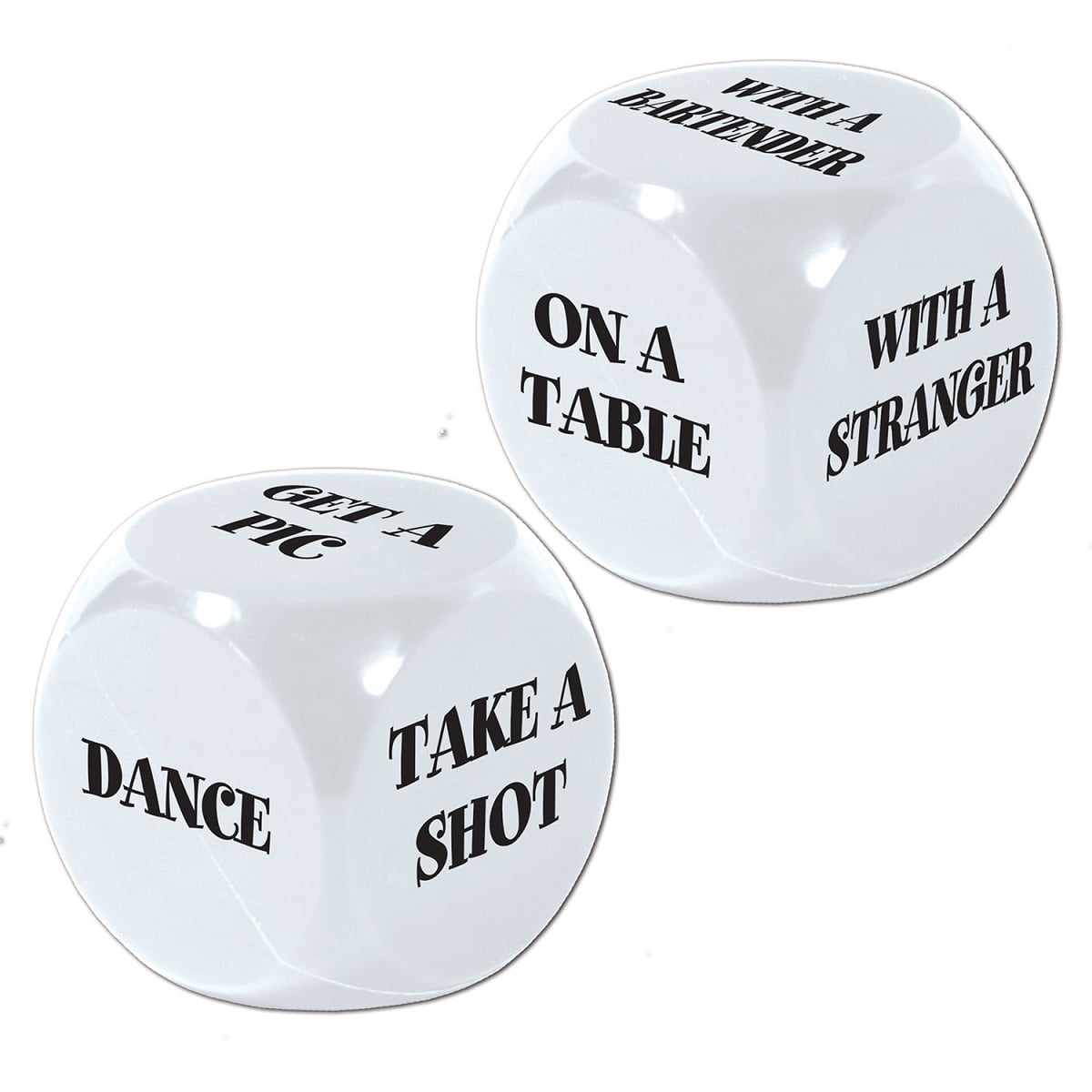 Club Pack Of 12 21st Birthday Decision Oversized Dice Party Game