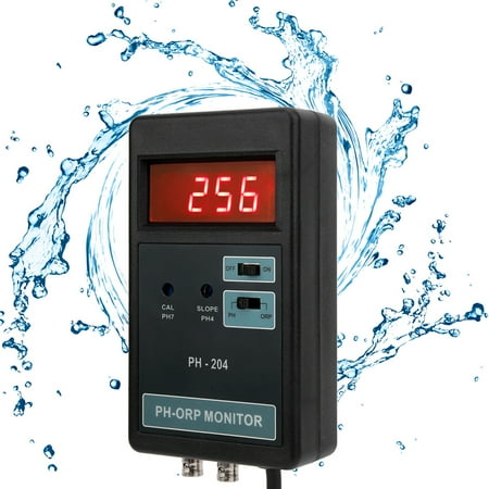 PH ORP Meter, LED Display PH/ORP Monitor, Digital Aquarium US Plug 110V ...