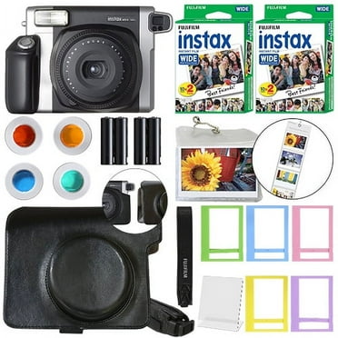 Fujifilm INSTAX Wide 300 - Fuji Instant Camera Black with 20 Film ...