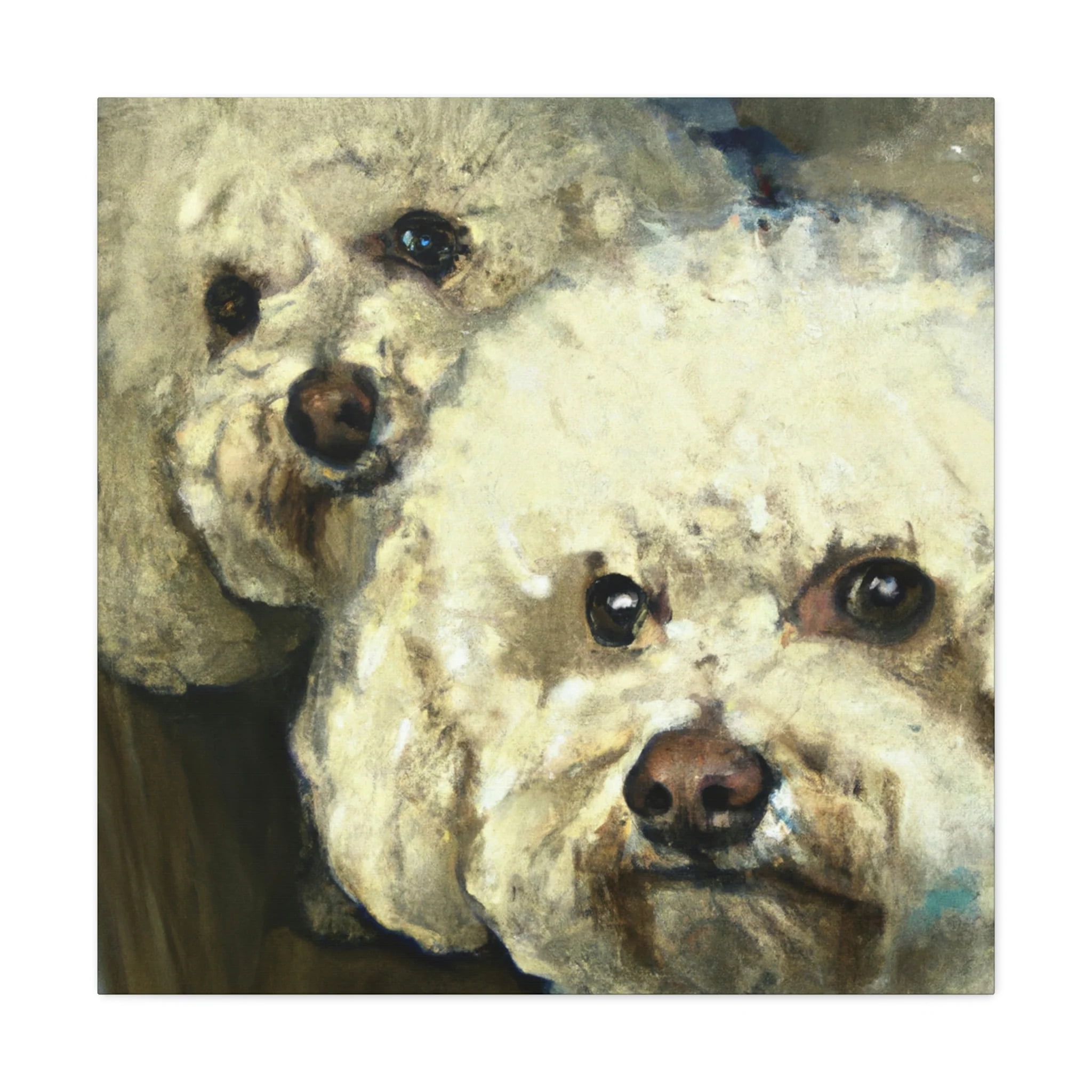 Bichon Frise at Play - Canvas - Walmart.com