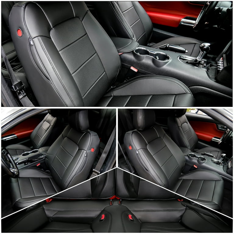 Black mustang seat covers store