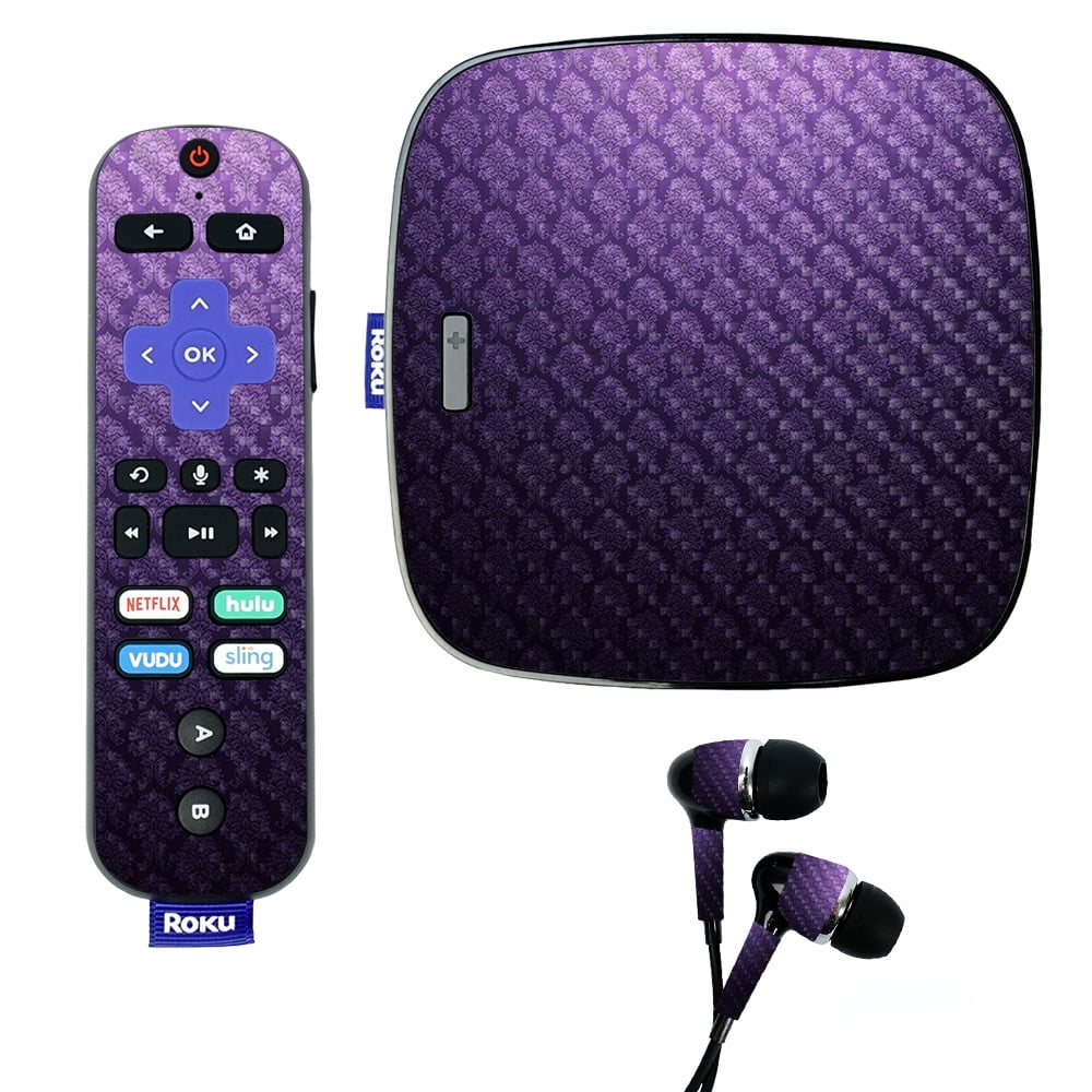 Carbon Fiber Skin Decal Wrap Compatible With Roku Ultra Sticker Design ...