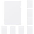 Clearance! 10Pcs Transparent L-Shaped File Bag Plastic Folders Two ...