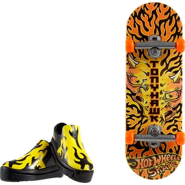 Hot Wheels Skate Neon Bones Tony Hawk Fingerboard and Removable Skate ...
