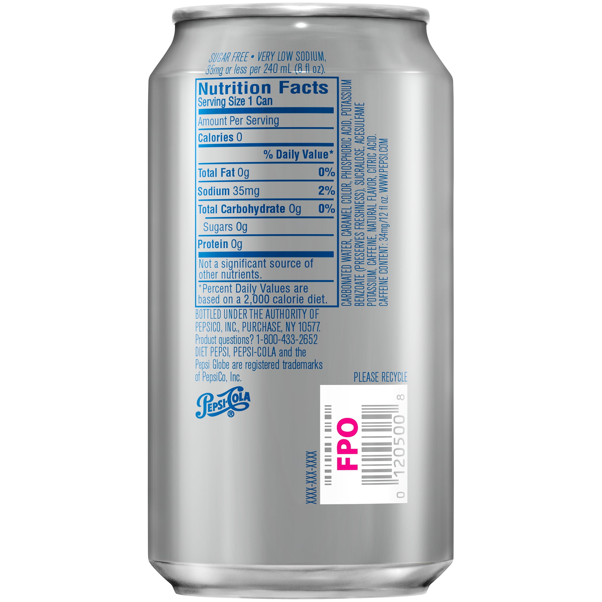 Pepsi Nutrition Facts Can | Besto Blog
