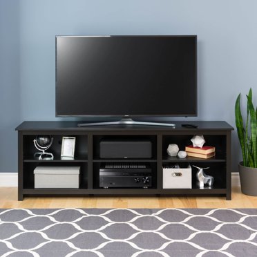 Wampat TV Stand for 75 inch TV Entertainment Center Media Console Wood ...