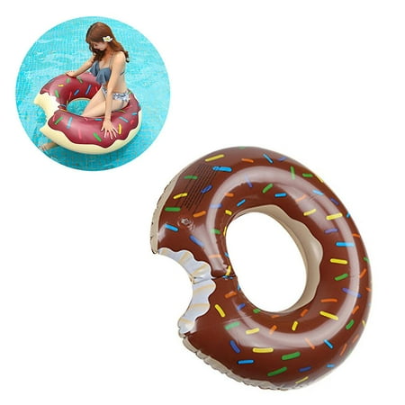 Donut Swim Ring Donut Swimming Floats Inflatable Adult Swimming Ring Donut Pool Float Summer ...