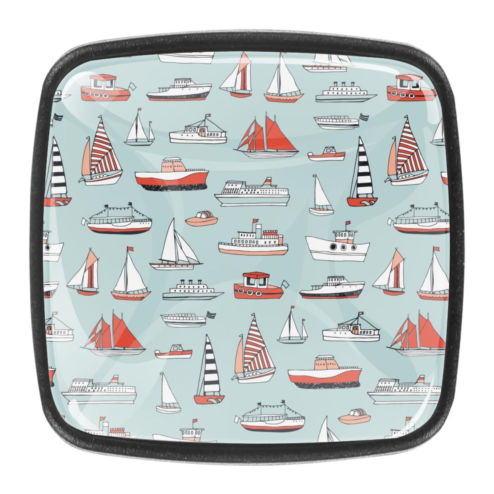 4 Pcs Square Cabinet Handle Cupboard Knob Drawer Pulls Handle Water ...